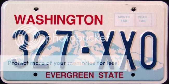 Beautiful Evergreen State License Plate : Free Programs, Utilities and ...